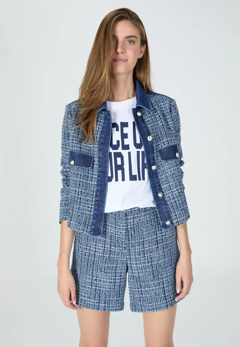 Marc Aurel Tweed Denim Jacket – The One & Only Shoes, Clothing and Accessories